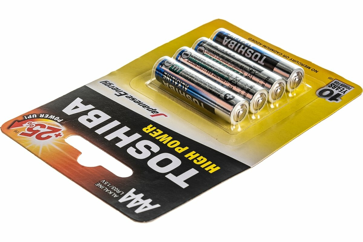 Toshiba LR03 4454 алкалиновый элемент питания AAA 1,5 В батарея для пультов игрушек