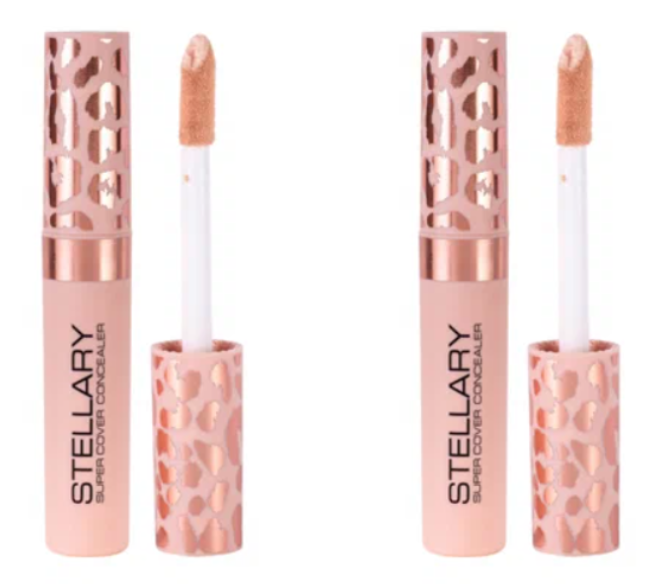 Консилер для глаз и лица супер маскирующий Stellary Super Cover Concealer, т.01 5 мл, 2 шт