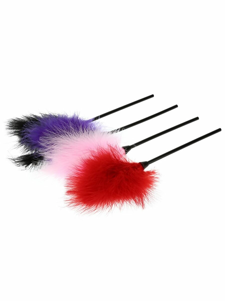Кисточка БДСМ, палочка с перьями горничной, (госпожи), (для ролевых игр)
