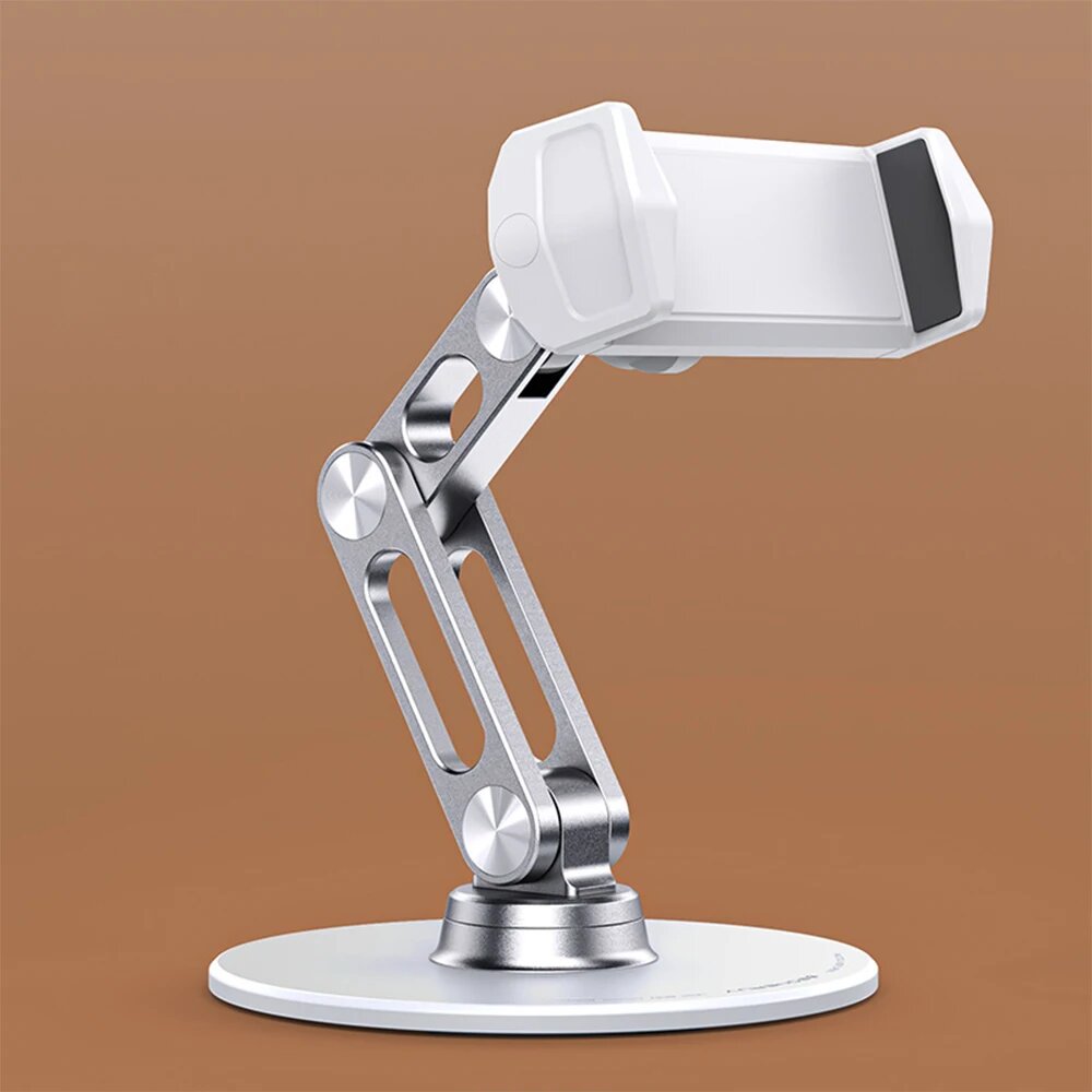 Складной держатель для телефона, серебристый