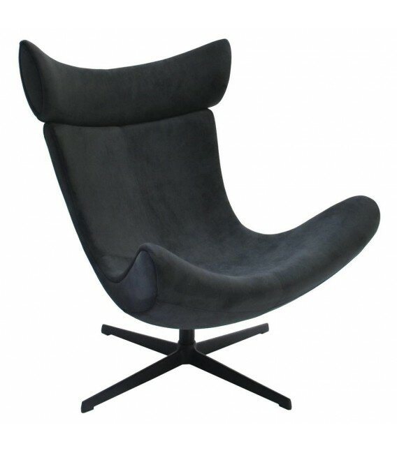 Кресло TORO графит, искусственная замша