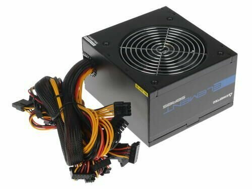 Блок питания Chieftec ELEMENT 700W (ELP-700S) черный - 700 Вт, ATX 20+4 пин, 4 pin + 4 pin CPU, 6 SATA, 2 x 6 pin PCI-E