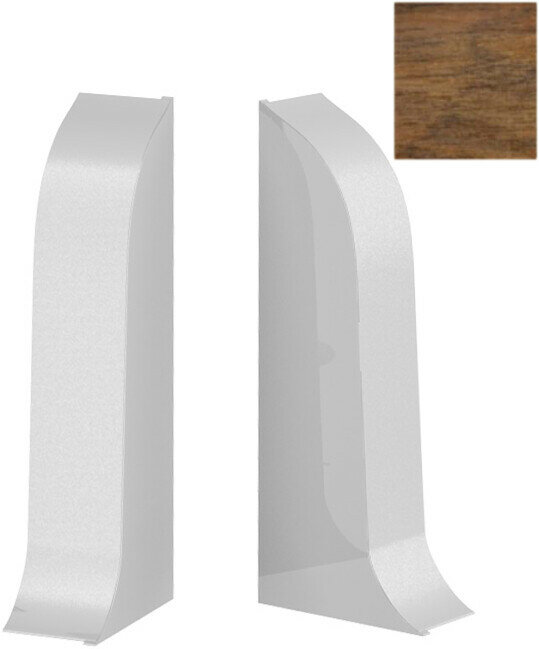 Заглушка для плинтуса панельпласт Абсолют Дуб сибирский торцевая