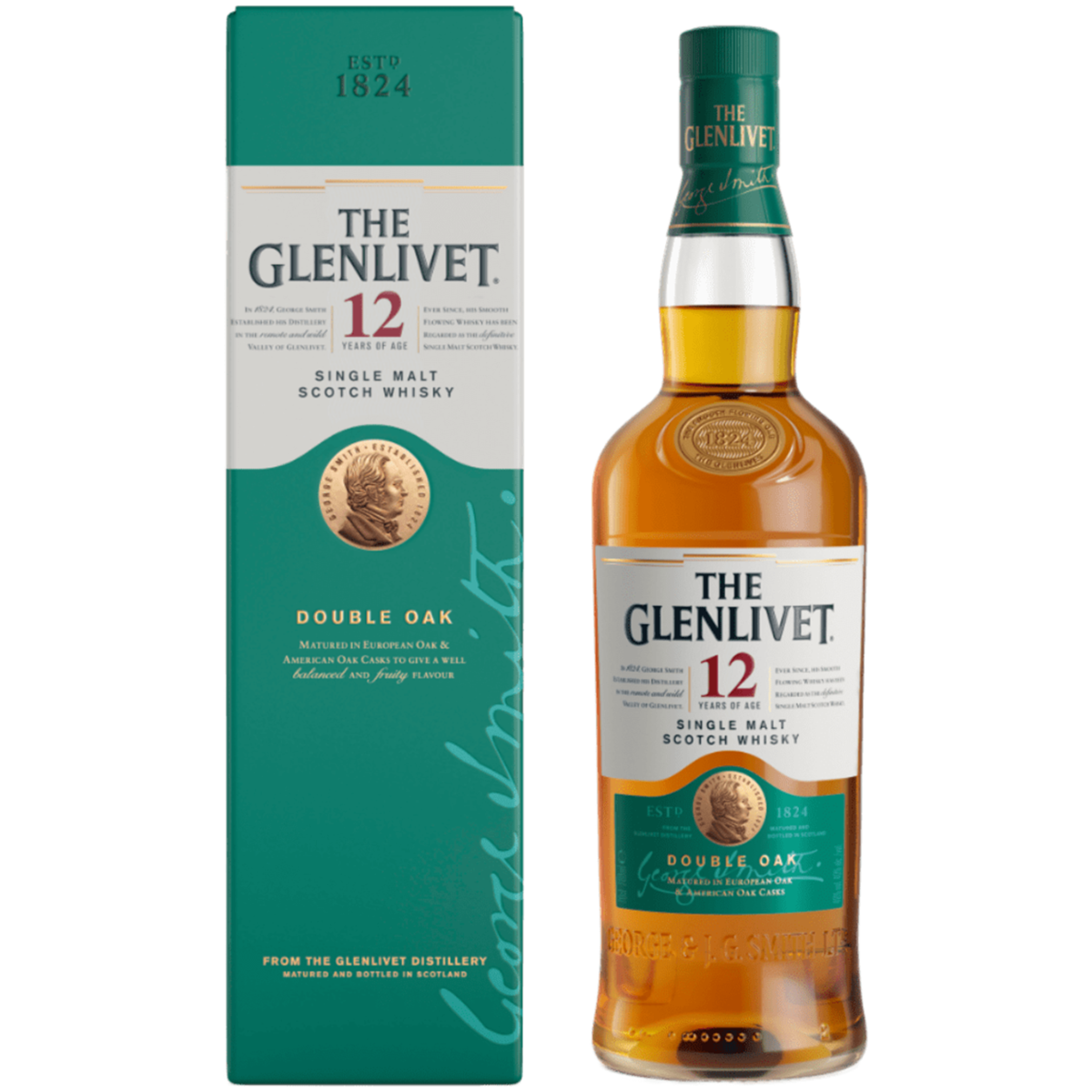 Виски The Glenlivet 12 лет 0,7 л в подарочной упаковке