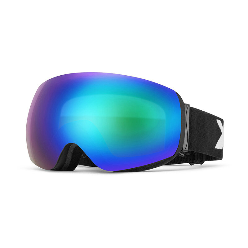 Горнолыжные очки X-TPSON TS65 магнитные двухслойные антизапотевание REVO зеленый