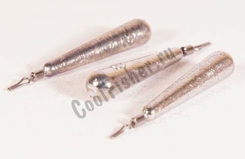 Груз конус с застежкой дропшот Вес: 12,0 гр, гкд-120 (уп. 3 шт.)