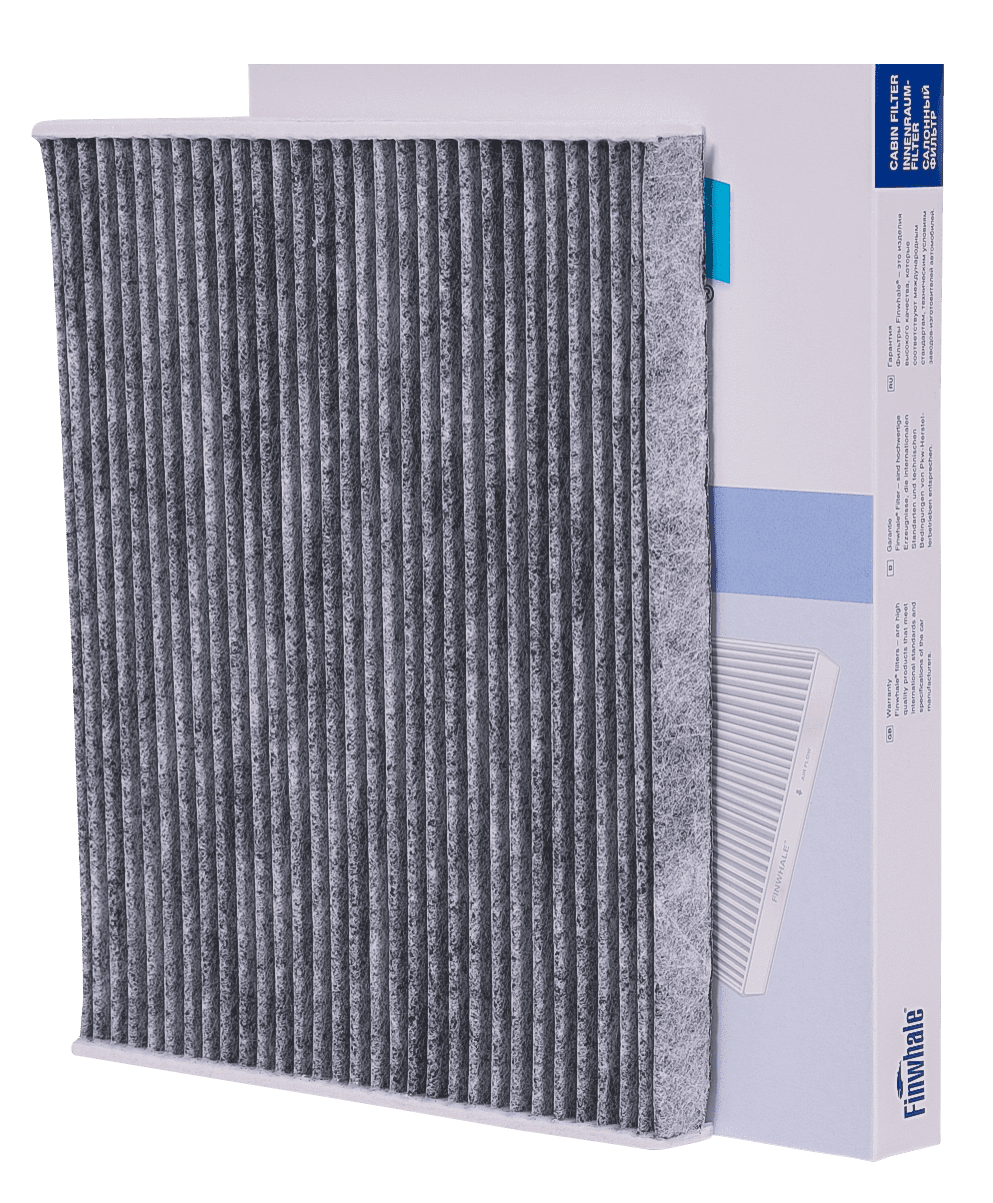 Фильтр салонный для Kia Ceed JD/CD, Cerato 3/4, Hyundai Elantra MD/AD, угольный, FINWHALE AS742C, 97133-2H001 / 97133-F2000 / 97133-2H000