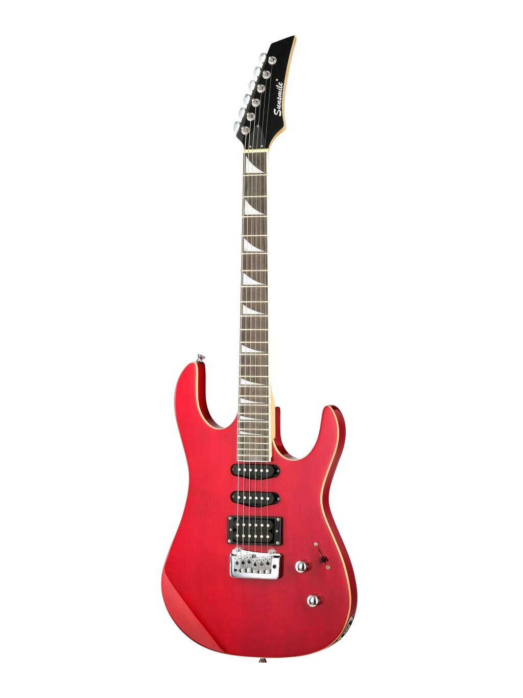 SJS-12 Электрогитара, красная, Sunsmile