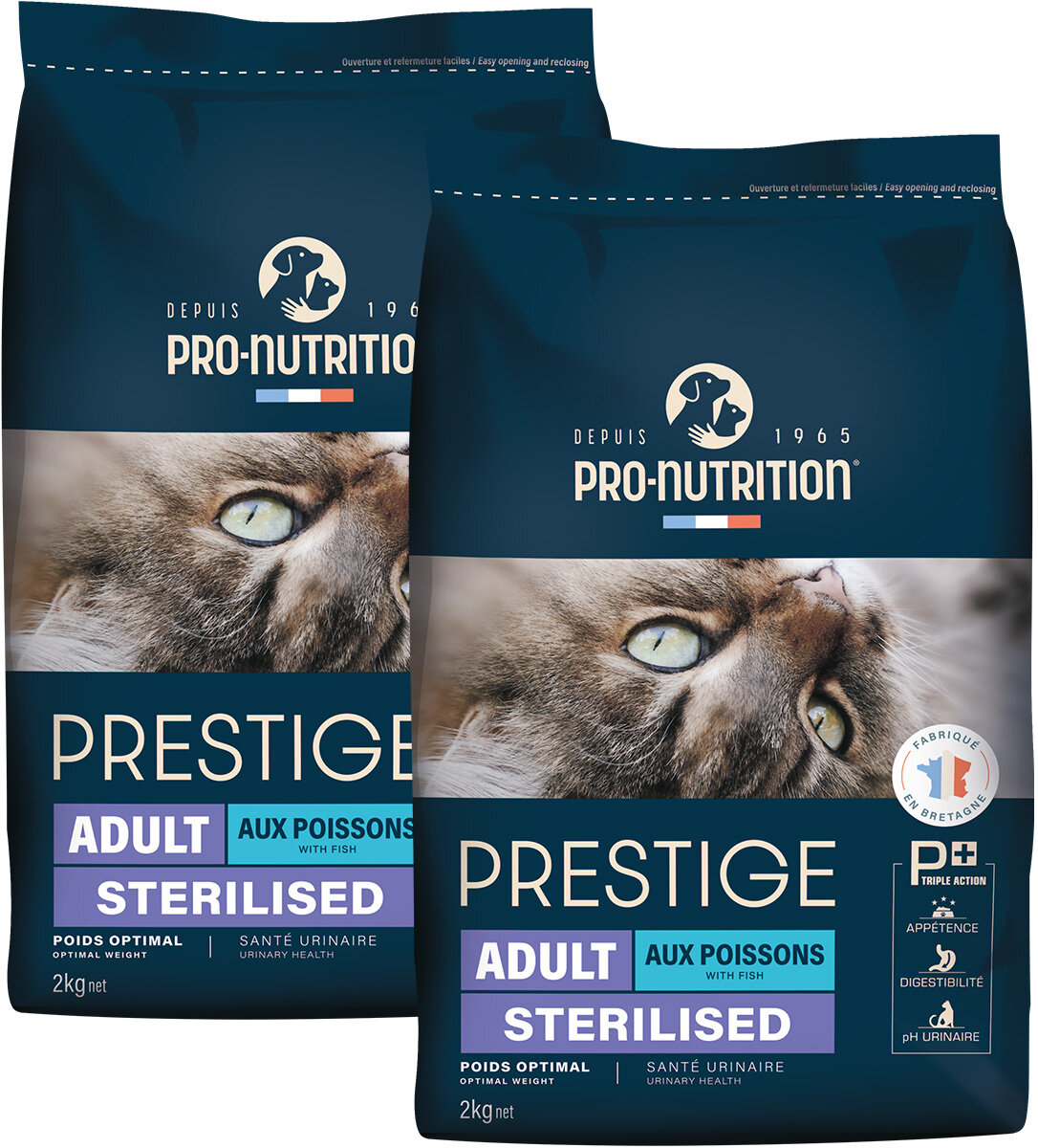 FLATAZOR PRESTIGE ADULT STERILISED FISH для взрослых кастрированных котов и стерил кошек с рыбой 2 + 2 кг
