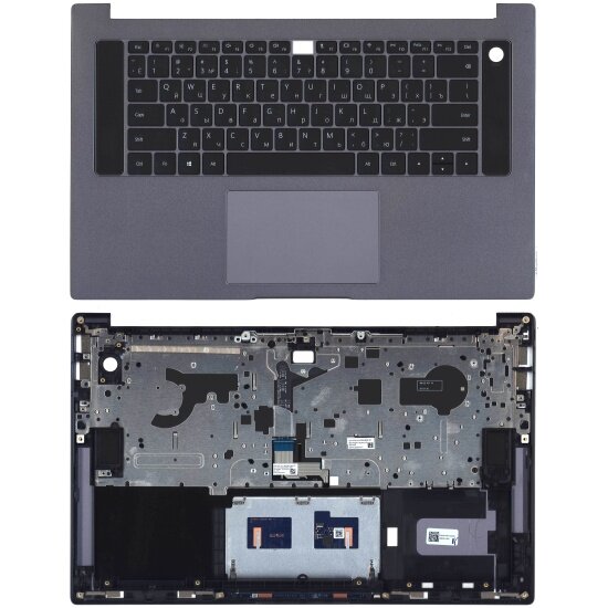 Клавиатура Amperin для ноутбука Honor MagicBook Pro Hubble-W19A топкейс Space Gray