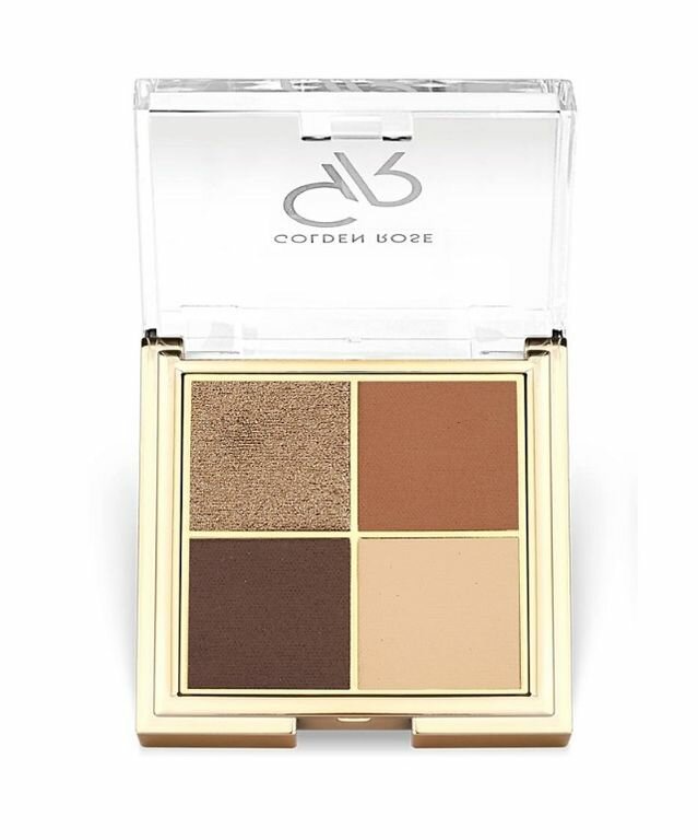 Golden Rose Тени для век QUATTRO EYESHADOW PALETTE тон 04 Coffee Dream