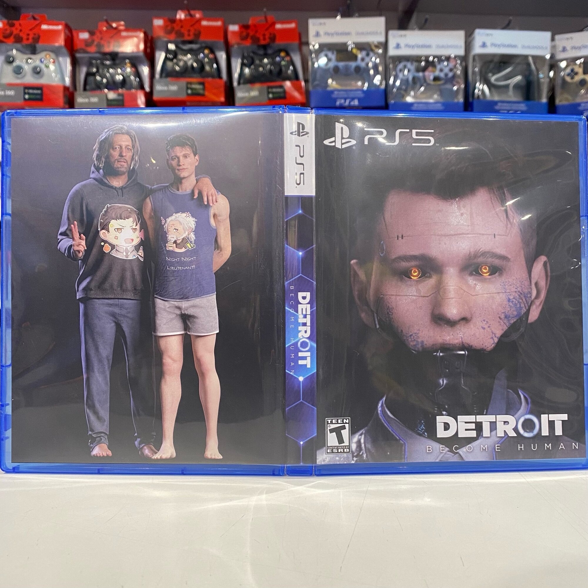 Игра Detroit: Become Human PS5 - Кастомная обложка для диска №22