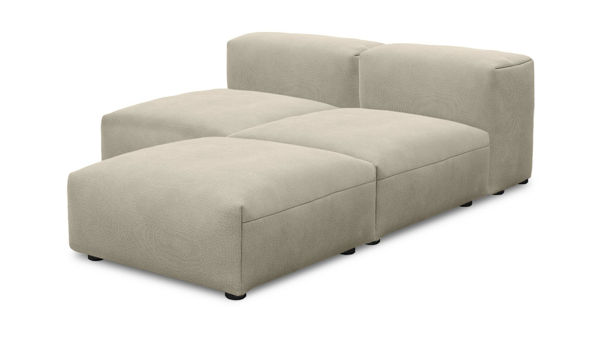 Угловой диван Фиджи малый (Еврокнижка) Vivaldi 04 NEW 168x210x62 см, кремовый Велюр, еврокнижка Фиеста