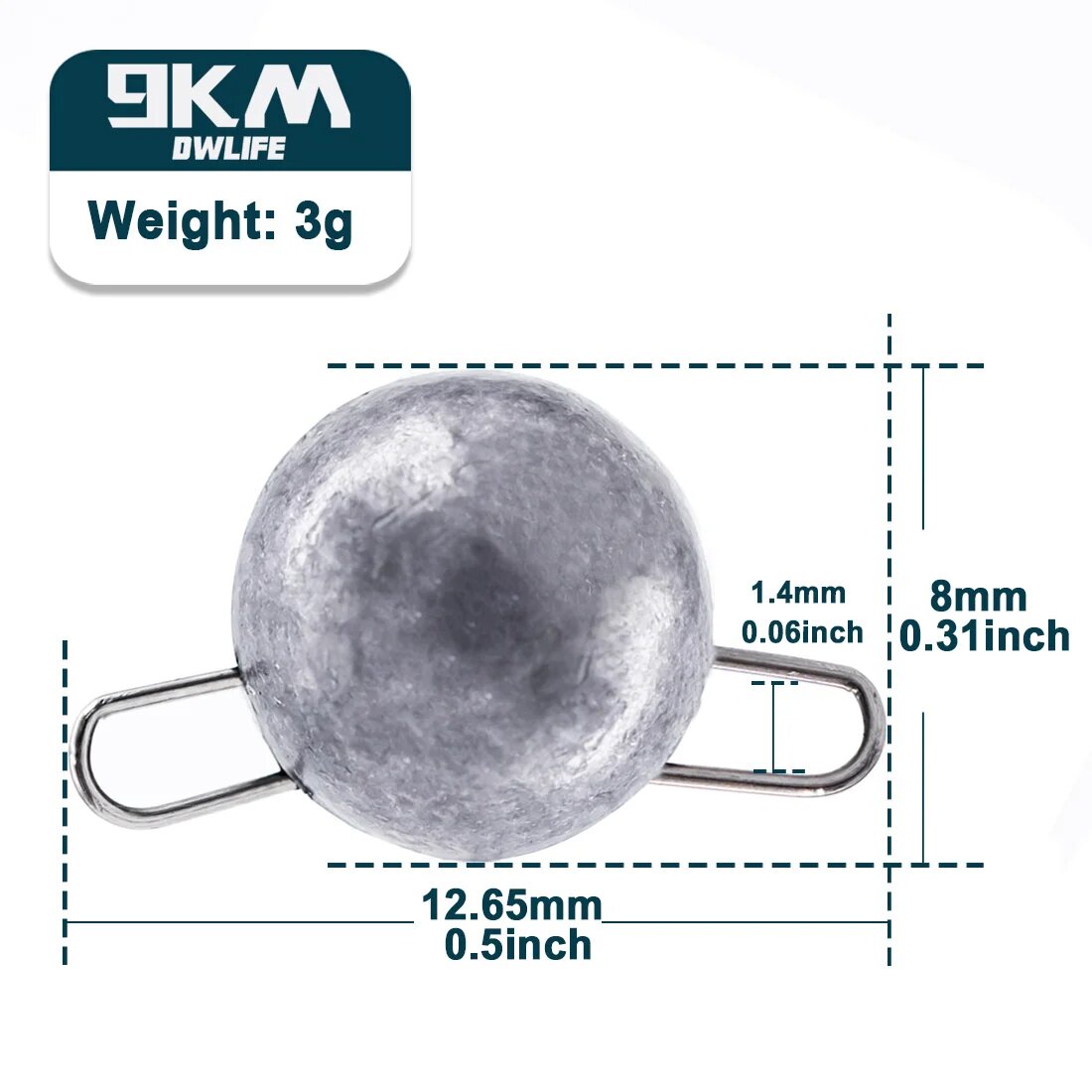 9KM Чебурашка грузило шарик 8g