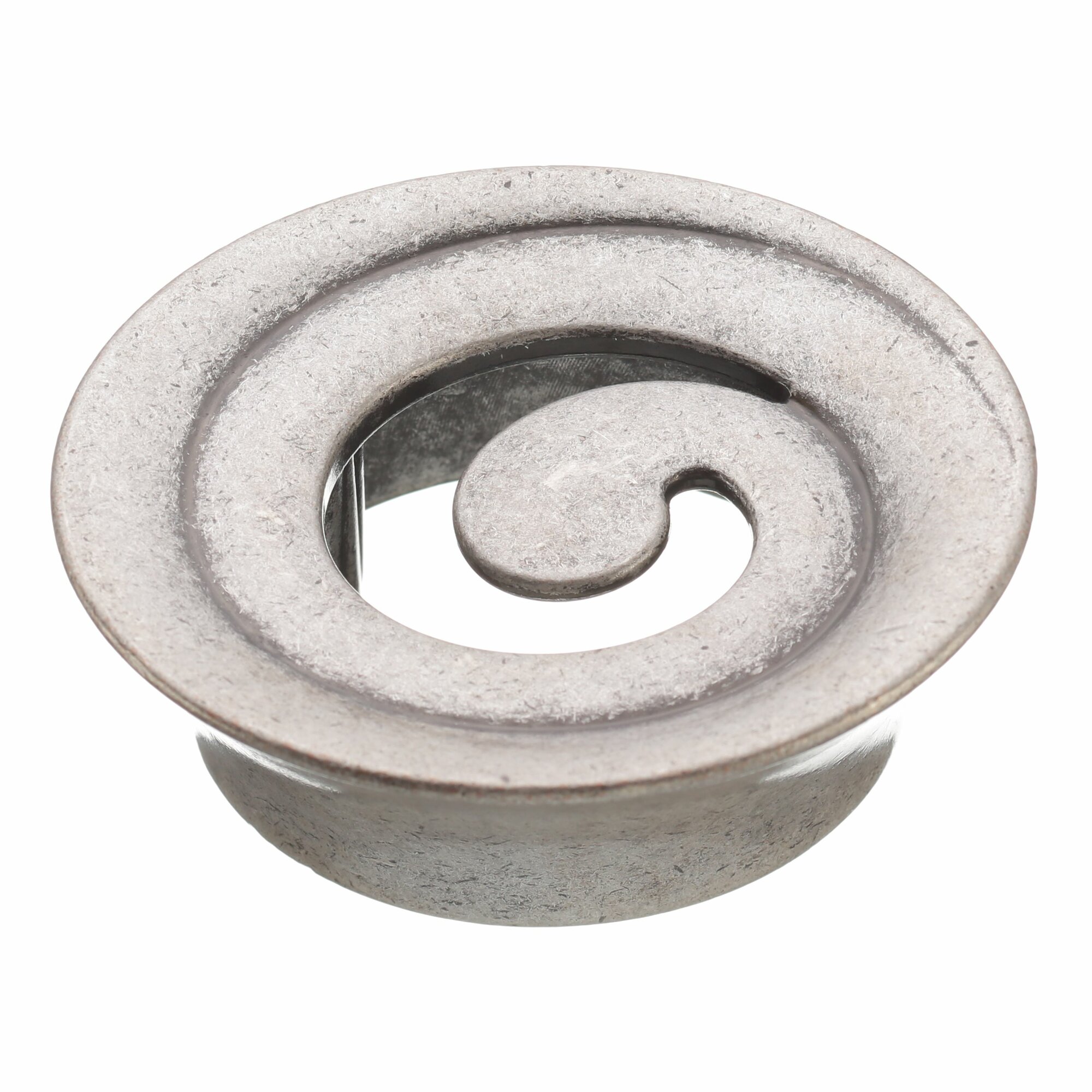 Ручка мебельная кнопка GIUSTI LINEA DECOR WPO606.032.00E8 блестящее винтажное серебро