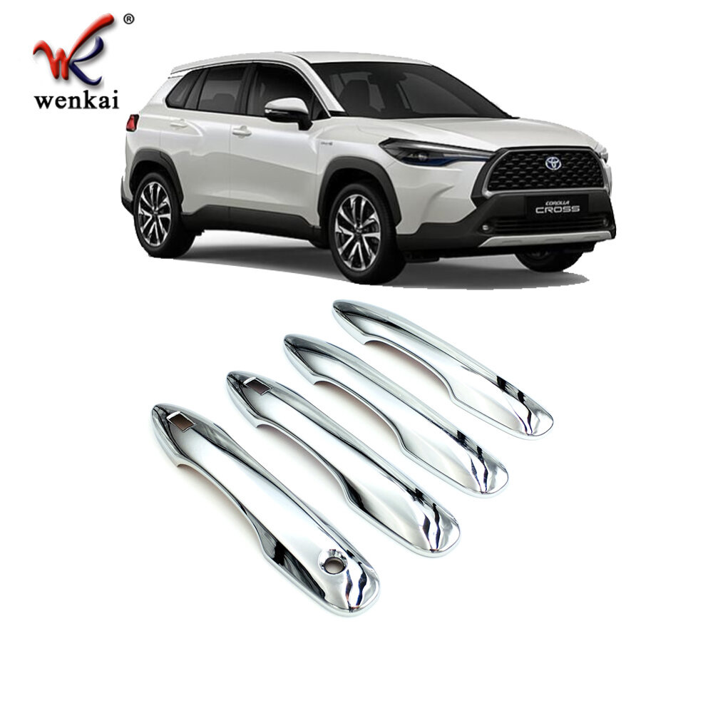 Боковая Ручка с Чехлами Углеродного Волокна для Toyota Corolla Cross (2020+) арт. 34320