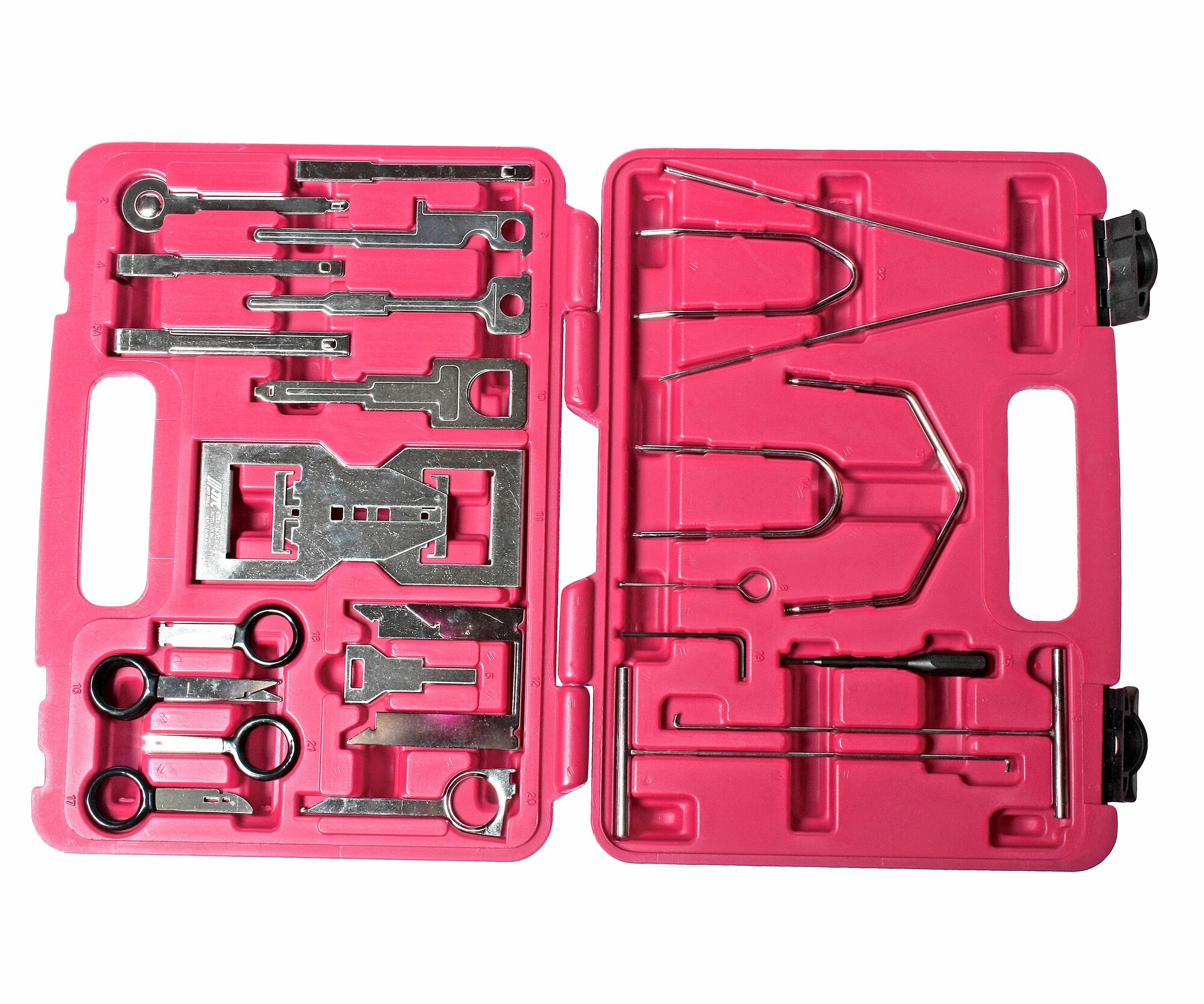 Набор для снятия автомагнитол универсальный (в кейсе) 46 предметов JTC