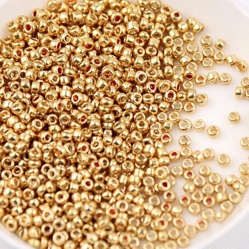 Золотые бусины 1.5 мм, 1440 шт, gold2