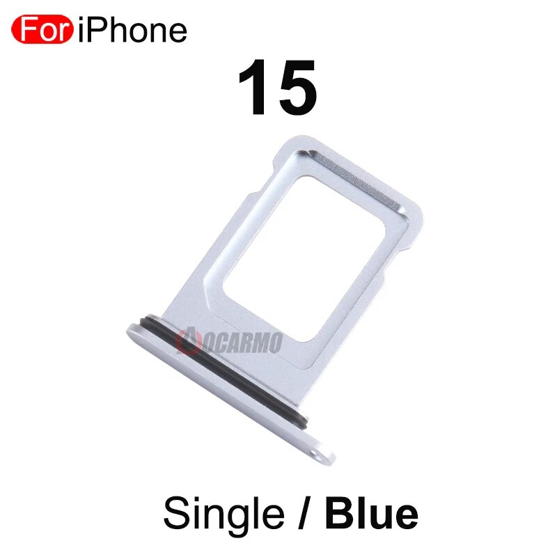 Aocarmo для Apple iPhone 15, один лоток для двух SIM-карт, держатель, слот, ящик, черный, розовый, синий, желтый, зеленый, замена