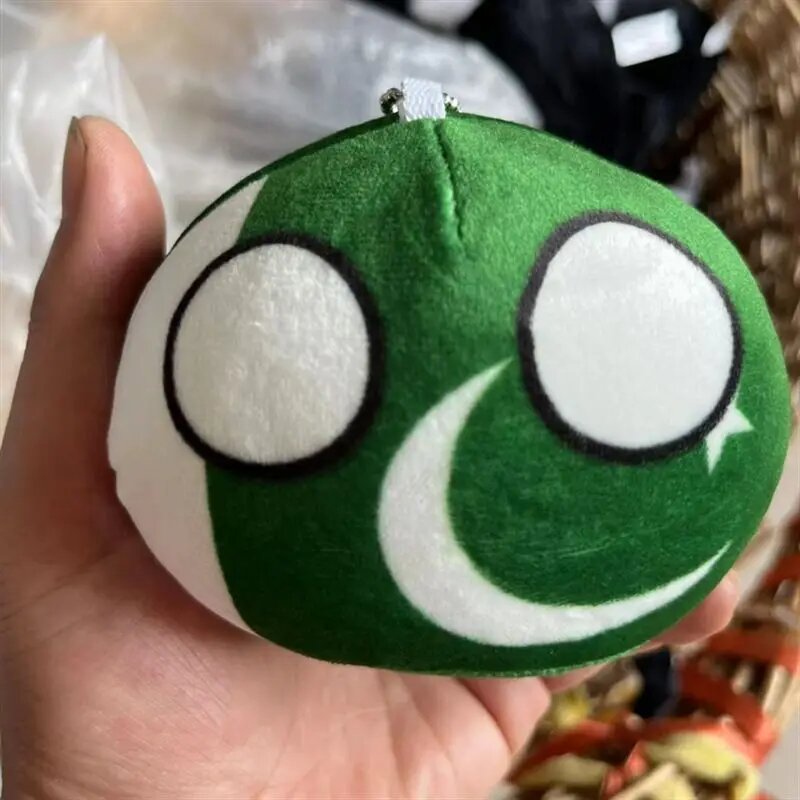 Плюшевая игрушка Countryball Пакистан, 10 см, Зеленый