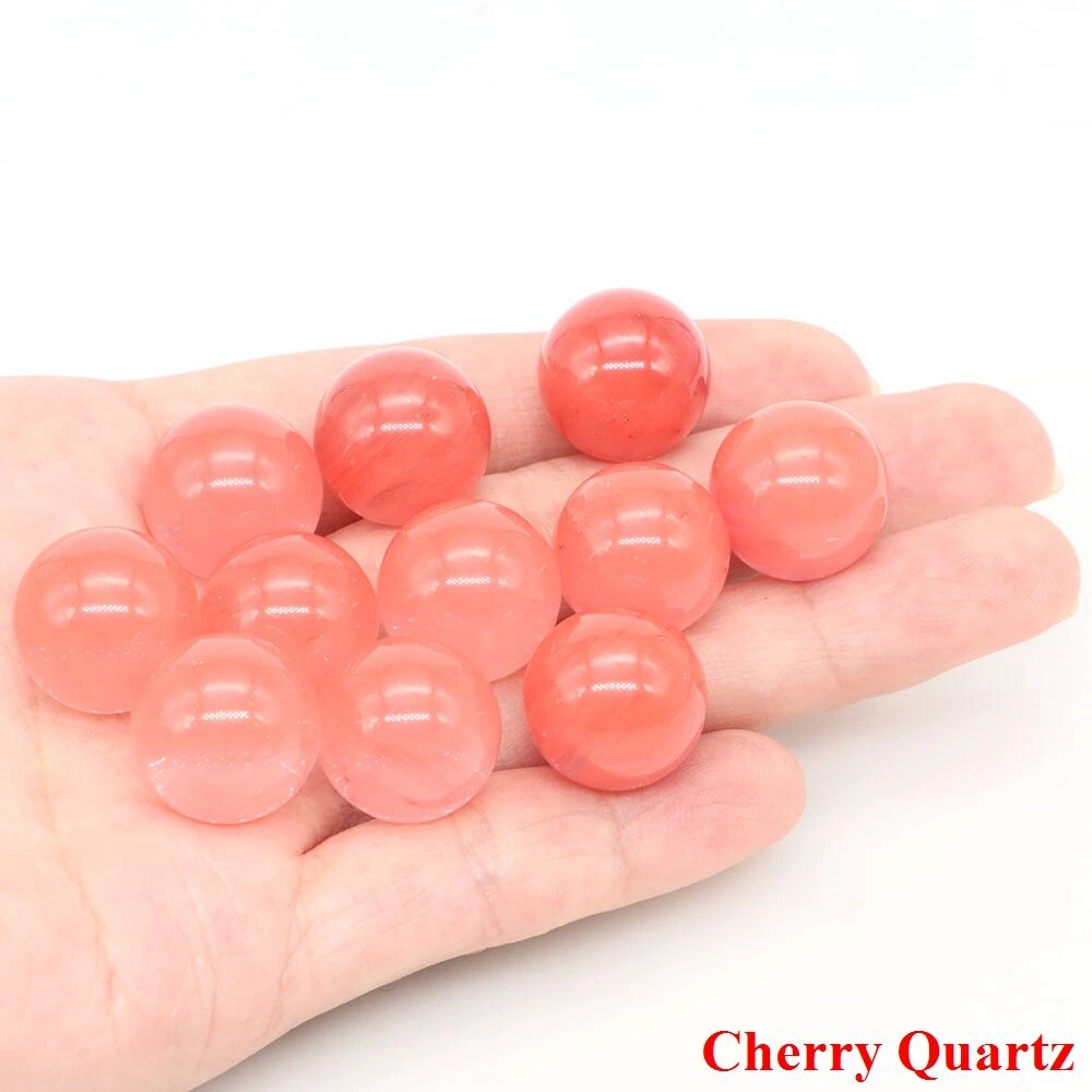 Хрустальная сфера Аметист Обсидиан 16 мм 1 PC, Cherry Quartz
