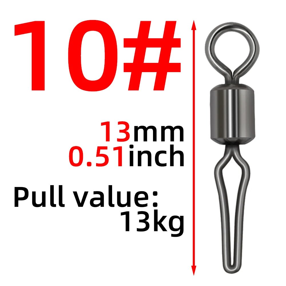 Зажимы для лески Bazi, 50 шт. 6(size 10)