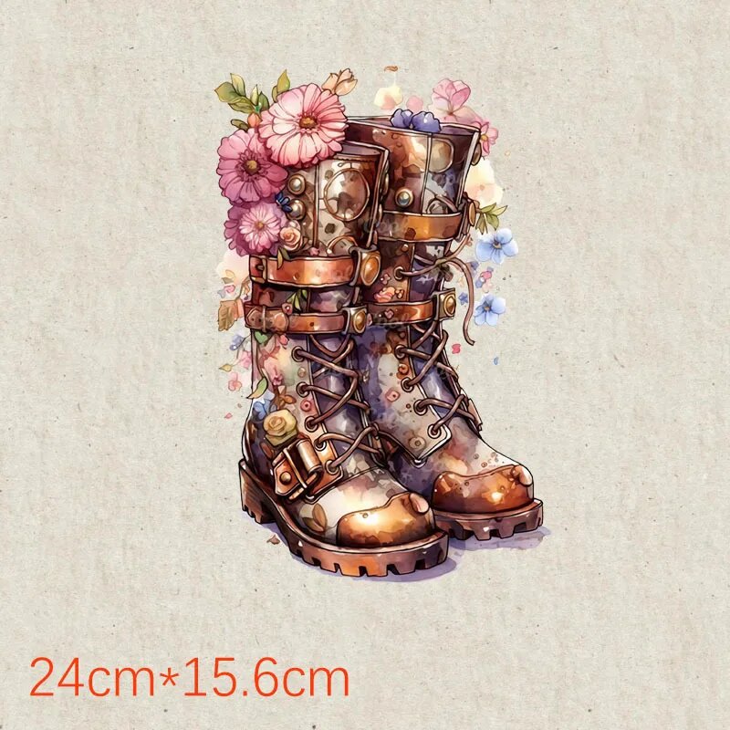 Аппликация на одежду, винил, 24x15.6 см, Коричневый, SXTH00209-9