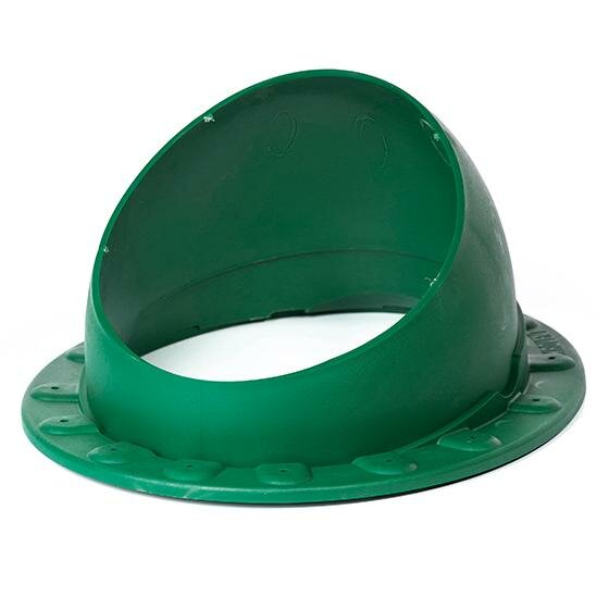 Проходной элемент для плоской кровли Krovent Base-VT Seam 125/150, RAL 6005 зеленый