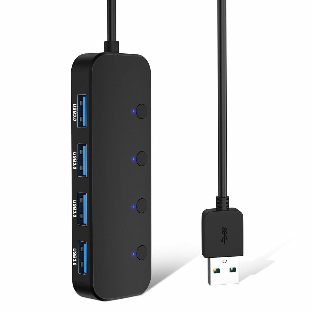 USB-концентратор MyPads на 4 порта USB3.0 для ноутбуков с несколькими A-разветвителями