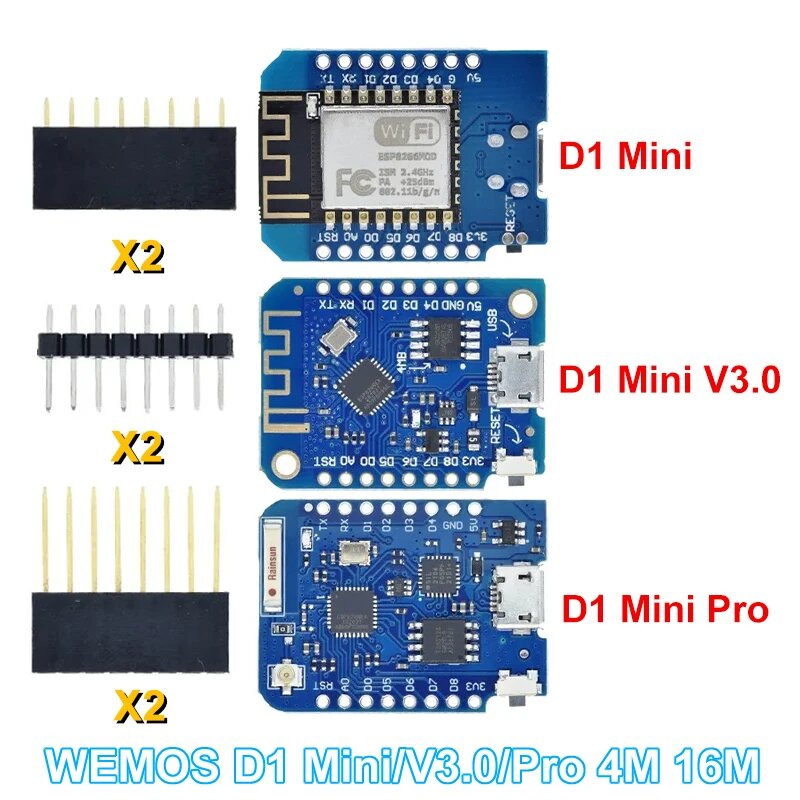 D1 Mini ESP-12F Type-C, Model Number: 1PCS — фото 1