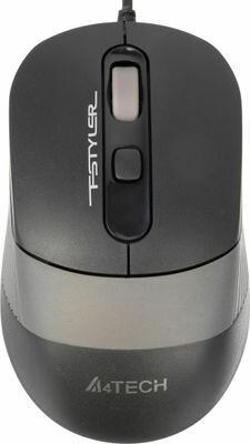 Мышь A4Tech Fstyler FM10S черный/серый оптическая (1600dpi) silent USB (3but)