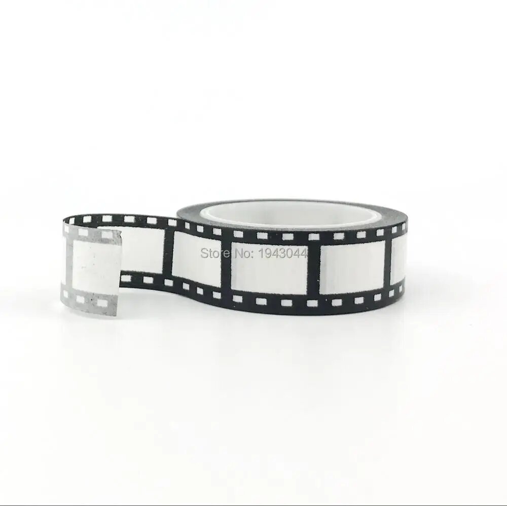 1 шт, 10 м, декоративная черно-белая пленка для камеры, лента васи, японская 10 м, кавайные инструменты для скрапбукинга, малярная лента для фотоальбома