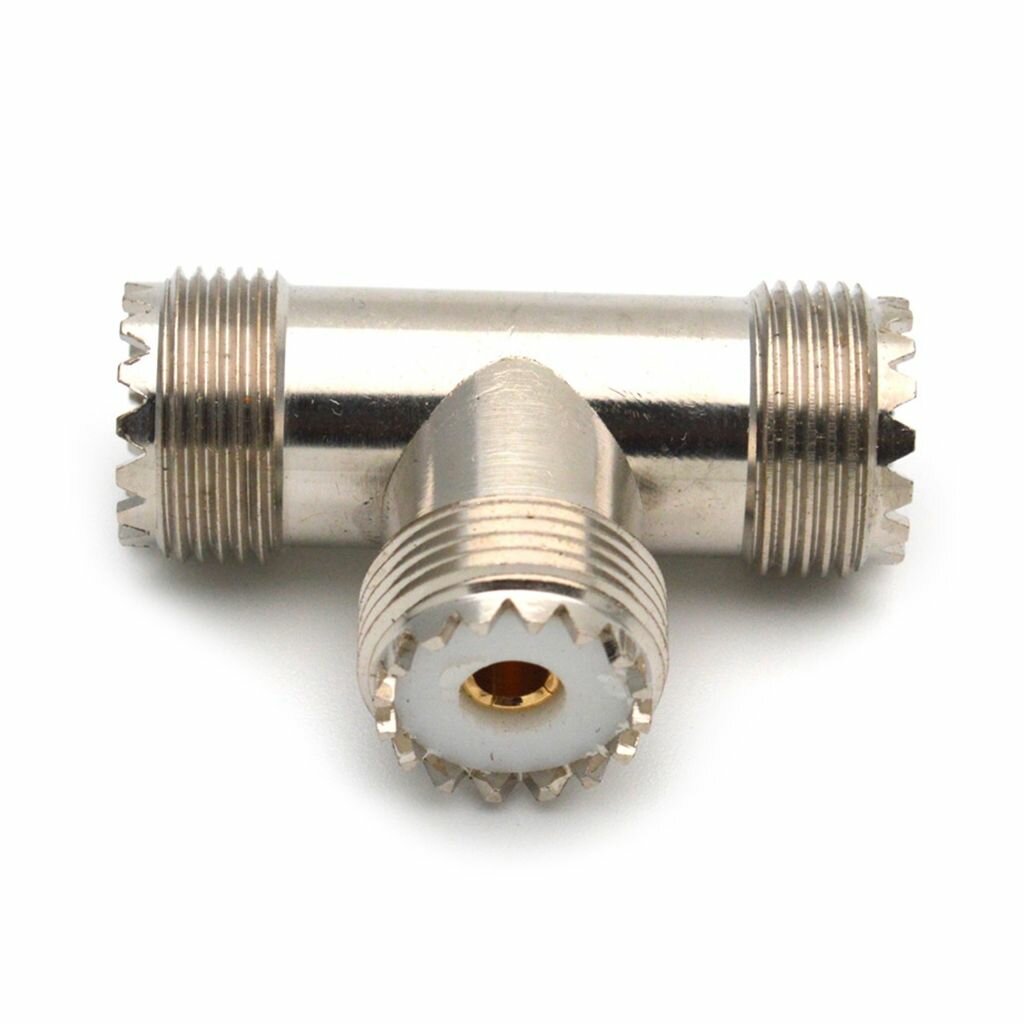 1 шт. SL16 UHF SO239 женский тройной тройник типа 3-ходовой разъем S0239 для двойного Т-образного адаптера