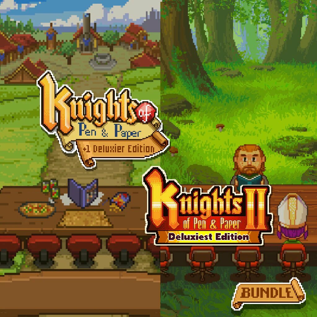 Knights of Pen and Paper Bundle для Sony PlayStation | PS4 и PS5 | Игра навсегда | Быстрая доставка (Турция)