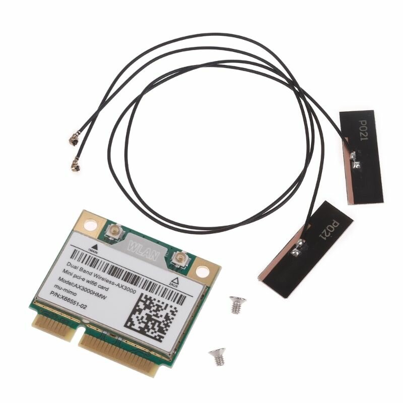 Сетевая карта AX200HMW MINI PCIE с 2 внутренними антеннами