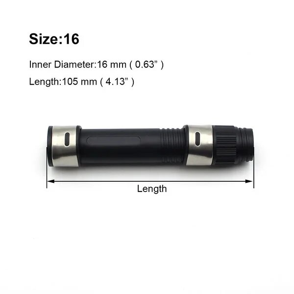 Катушкодержатель для удочки, белый, Size:16, Inner Diameter:16 mm, Length:105 mm