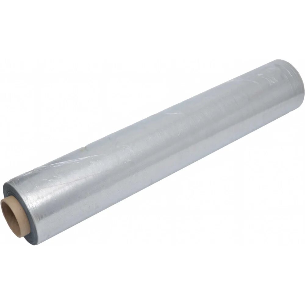 Стрейч пленка второй сорт пакполимер серая 500мм 1200гр 23мкм, для упаковки защиты различных предметов, серый, 500 мм