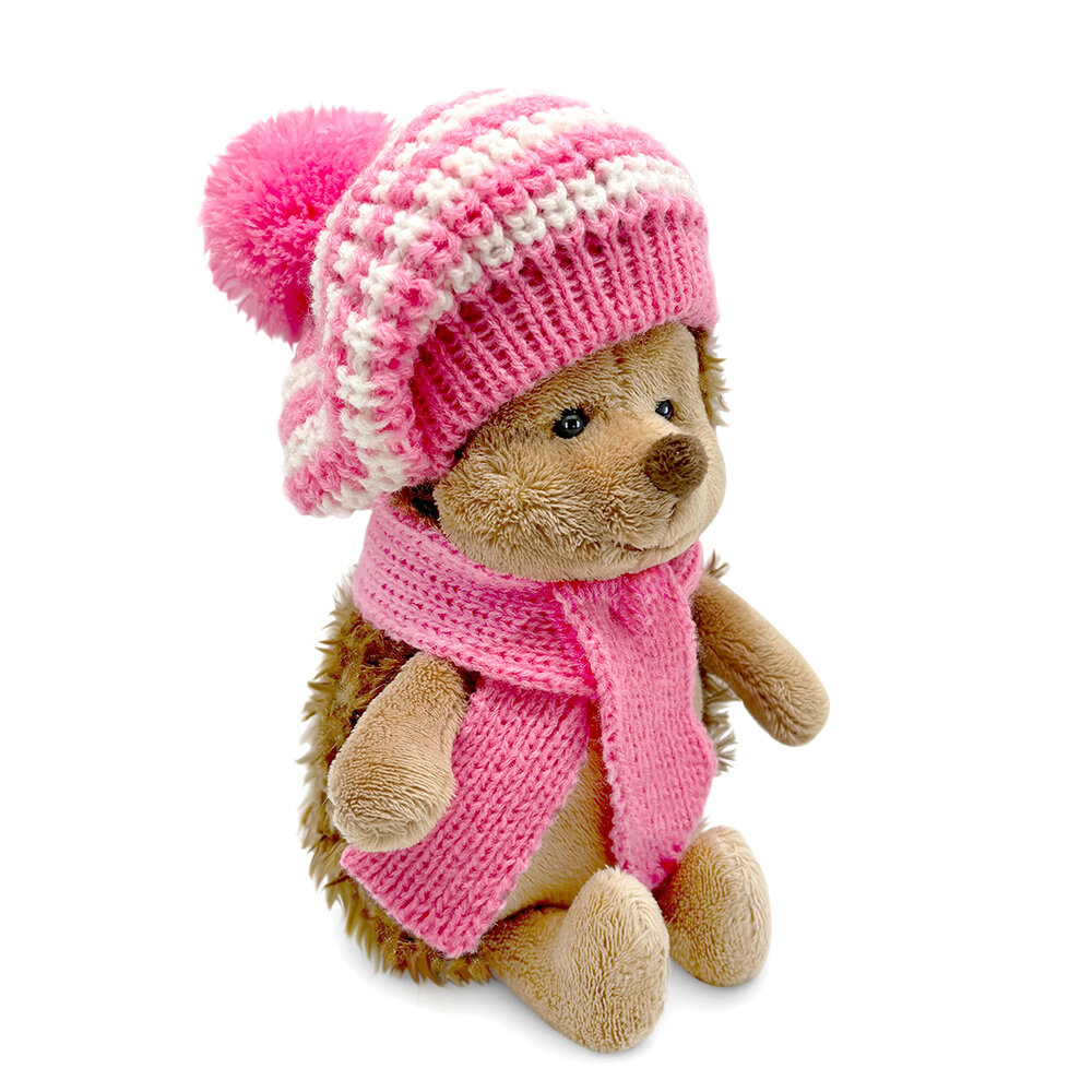 Мягкая игрушка Orange Toys *Life Ежинка Колючка: в розовом берете в полоску 15 см