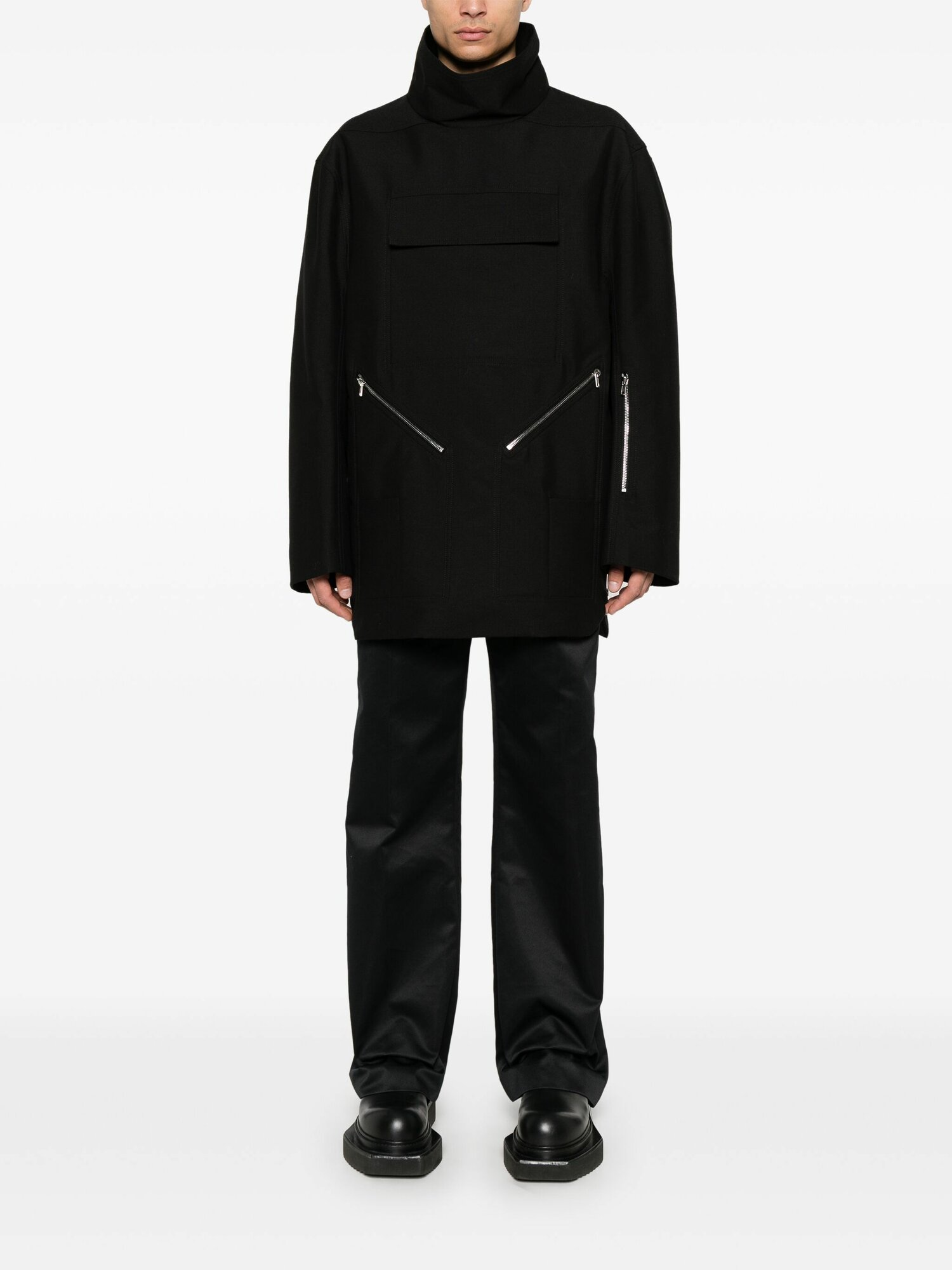 Куртка Rick Owens Mountaineering Smock, размер 50, черный — фото 1