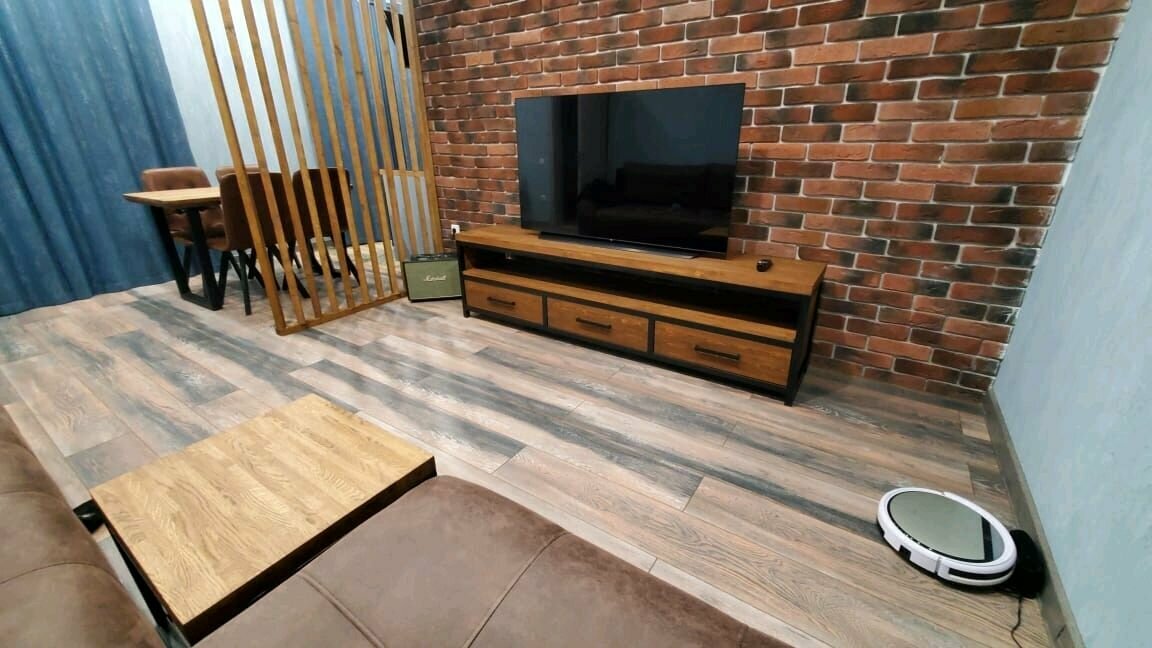 Тумба "EasyLOFT" в стиле лофт под ТВ, в гостиную, для дома и офиса, 200х40х50 см.