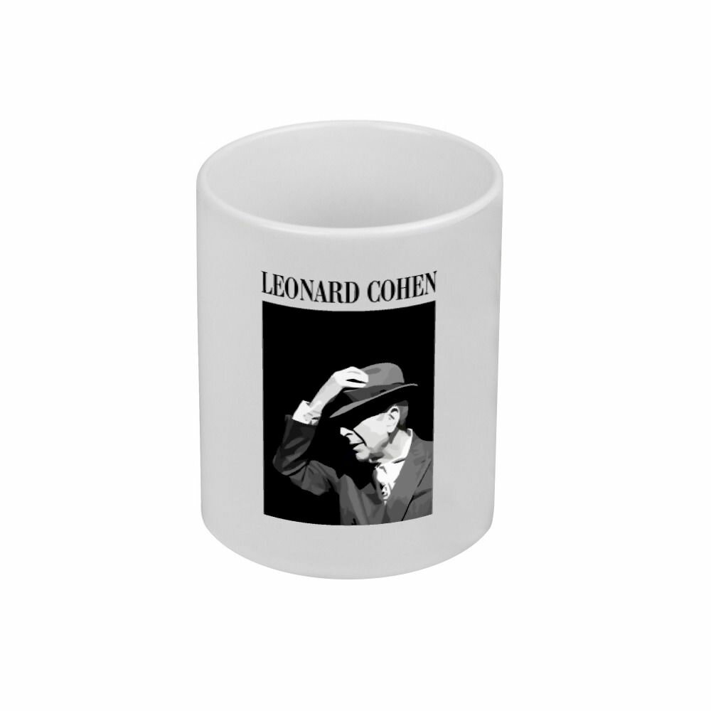 Кружка Leonard Cohen in black white 1