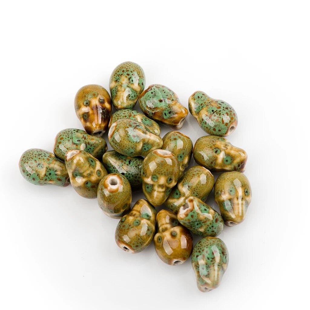 Керамические бусины череп Midofare 20 шт A419C