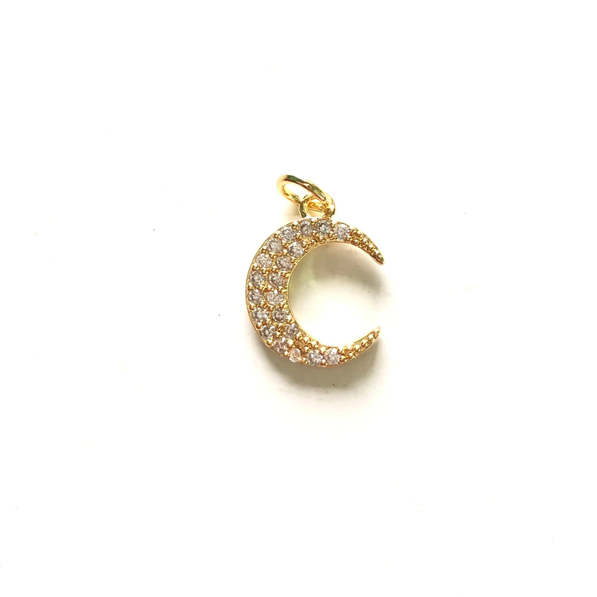 Шармы подвески микрокристаллы медные 5 шт Clear on Gold