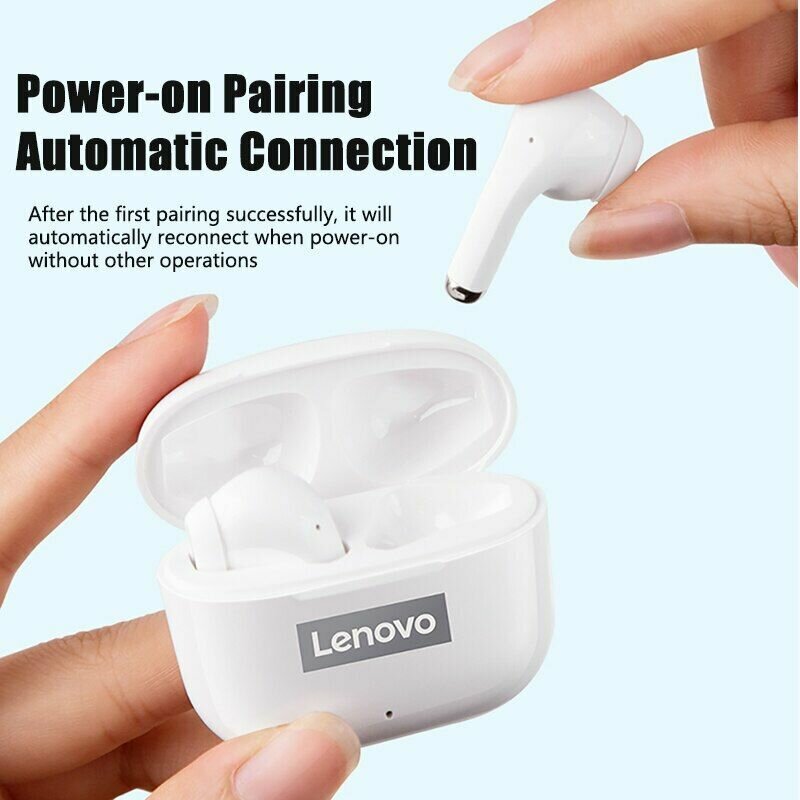 Беспроводные наушники Lenovo LP40 Pro Live Pods TWS цвет: белый