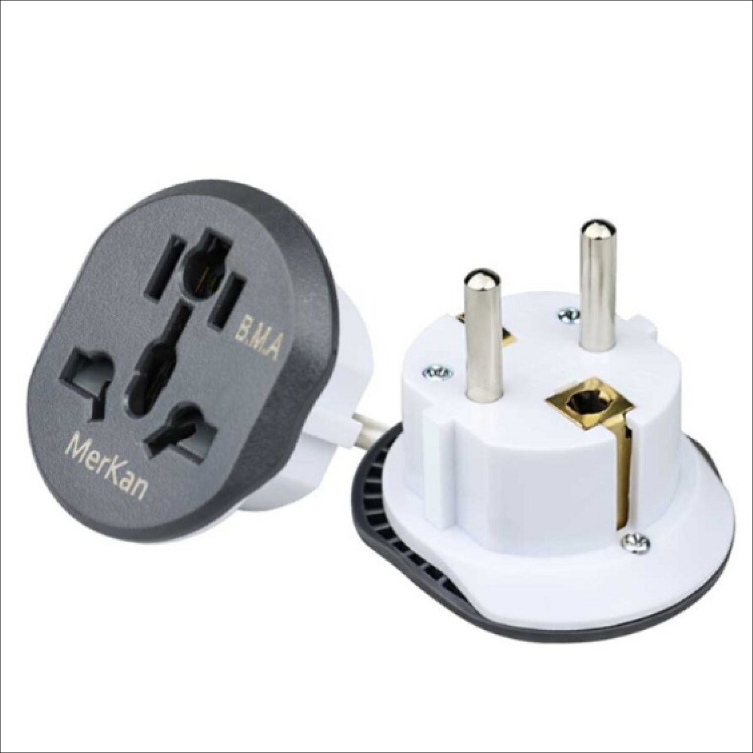 Универсальный переходник с заземлением/ Евро переходник на все виды розеток, защитные шторки, мощность 3500 Вт, ток 16 А