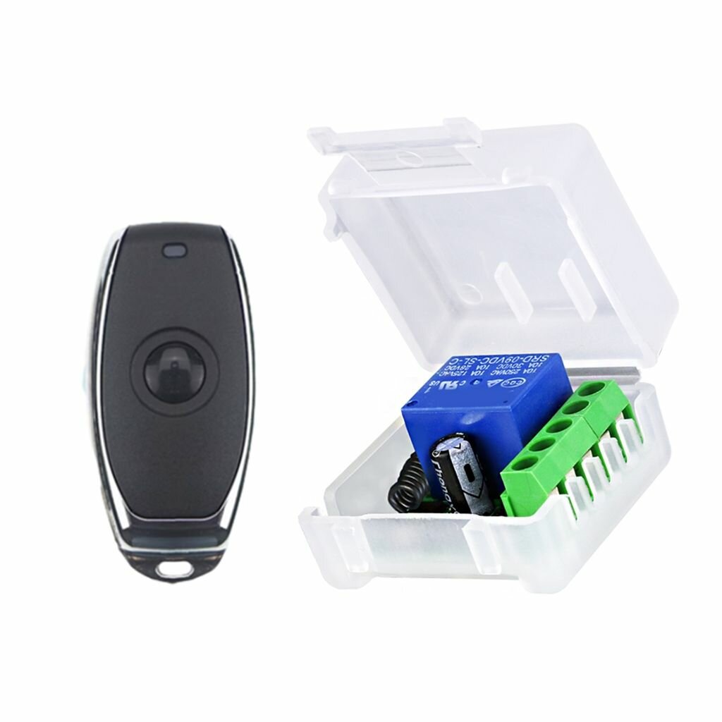 Беспроводной переключатель дистанционного управления 12V, одноканальный модуль реле дистанционного управления-белый