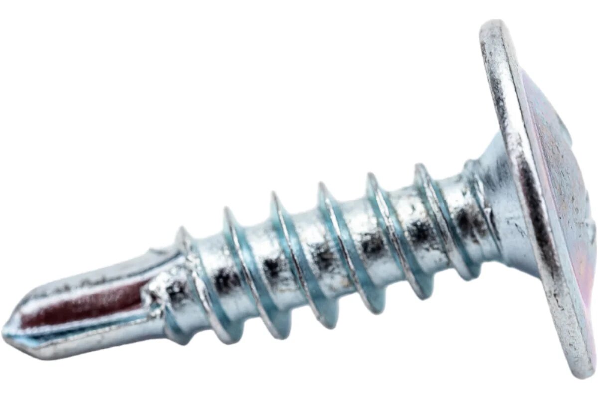 Квадра саморез пресс-шайба со сверлом 4.2x16 цинк, упаковка 100 шт, код 420164100812