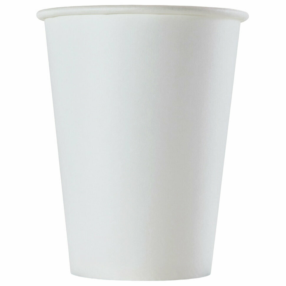 Стакан одноразовый бумажный 200/210 мл, D 70 мм, комплект 90 шт, однослойный, белый, холодное/горячее, Ve, формация, HB70-210-0000, 609670