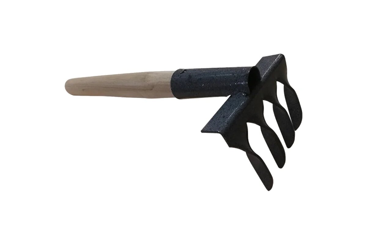 ЗМИ ГВ-4 23 витые 4-х зубые грабли с деревянной ручкой для сада и участка универсальные