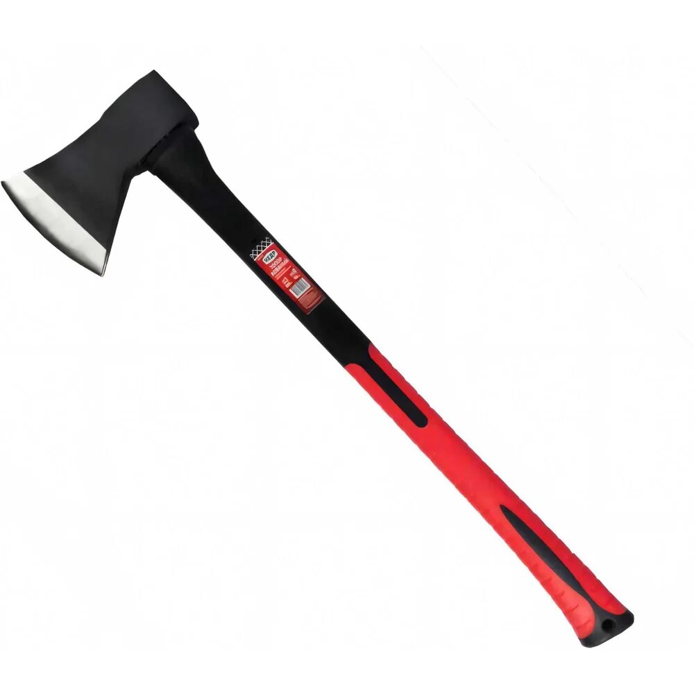 Кованый топор кедр, лезвие из углеродистой стали, рукоять из обрезиненного стеклопластика, хозяйственный